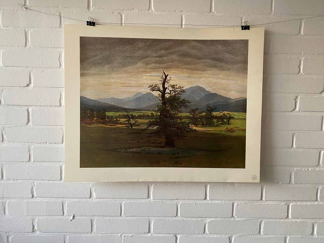 Original Poster, Caspar David Friedrich, the Lonely Tree, Piperdruck ...
