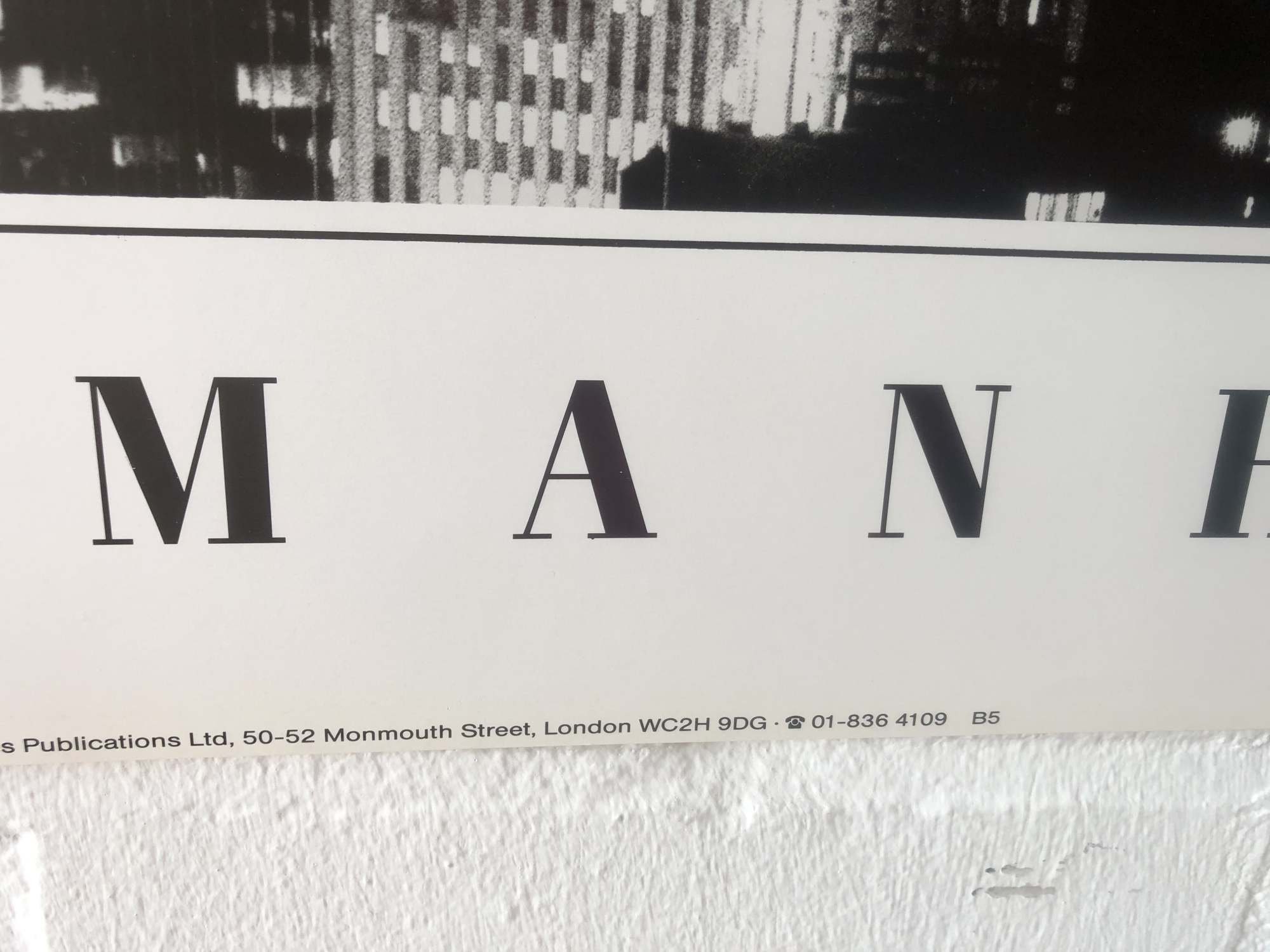 Original Poster, Manhattan, Charles Roff, Black and White, New York ...