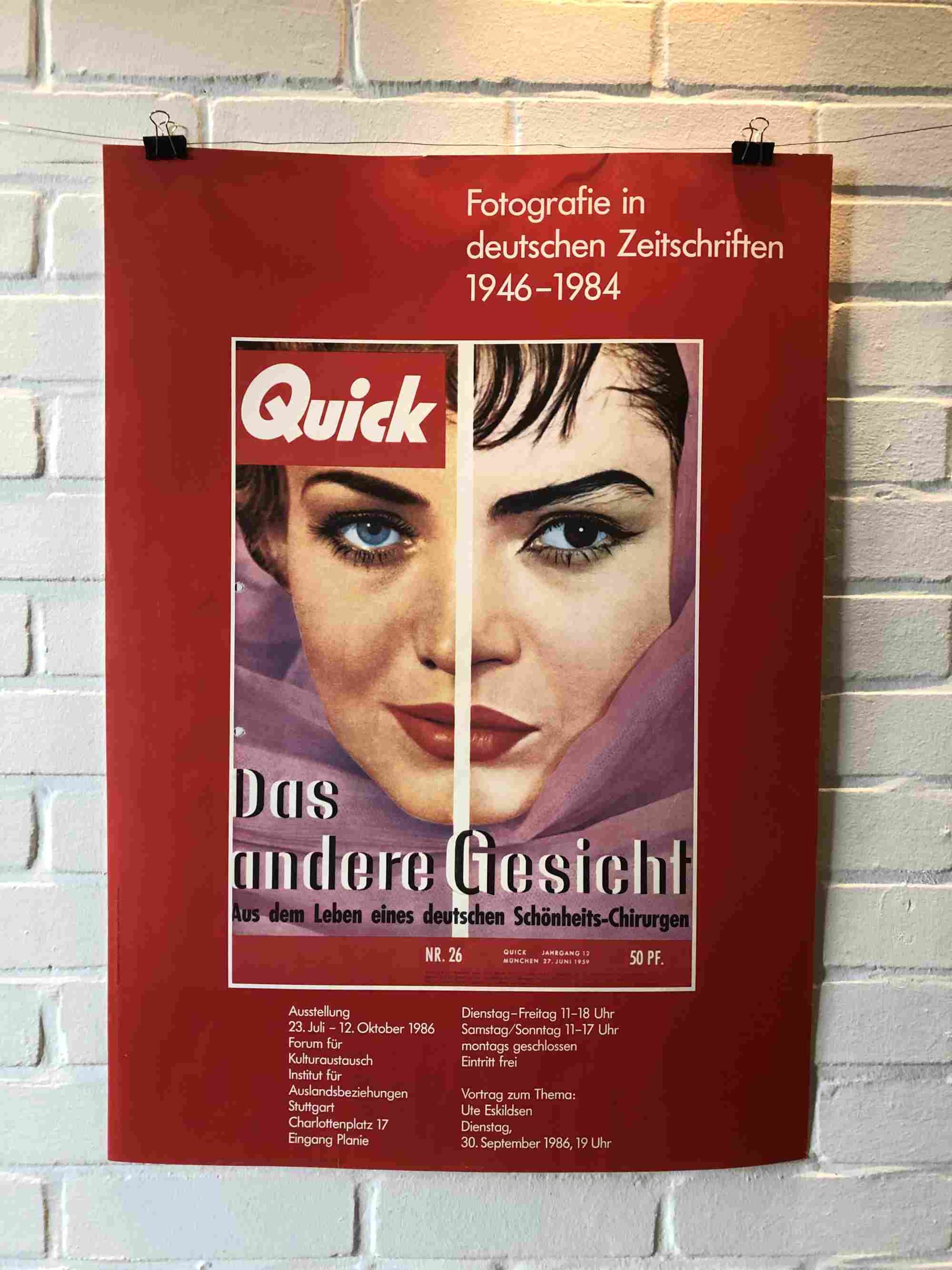 Original Poster, Photography in German Magazines, 1984, Stuttgart ...