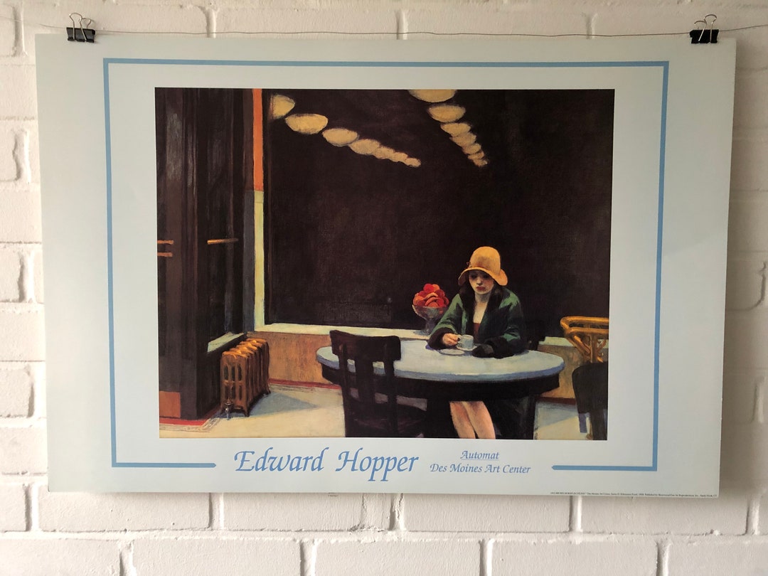 Original Poster Edward Hopper Automat Des Moines Art Center - Etsy