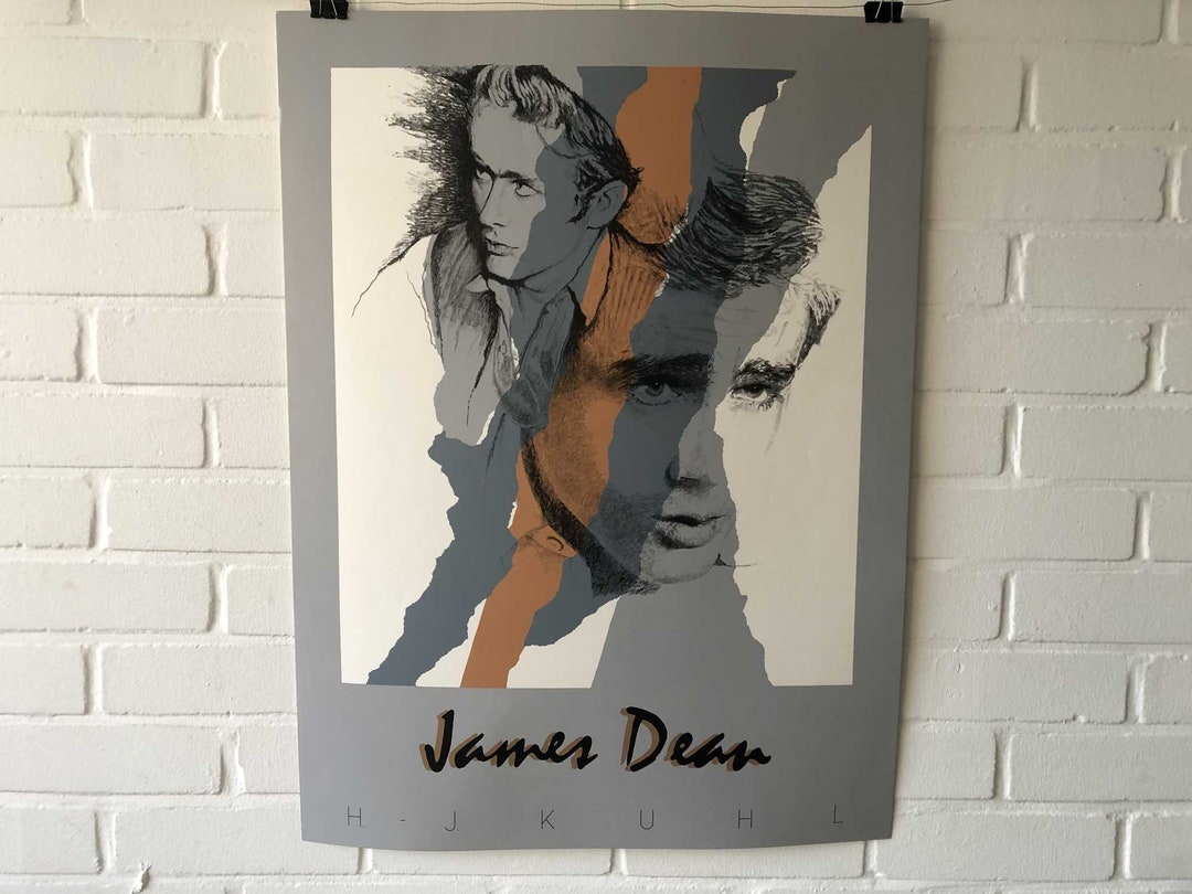 Original Poster, Hans Jürgen Kuhl, James Dean, Vintage, Art Print, Gift ...