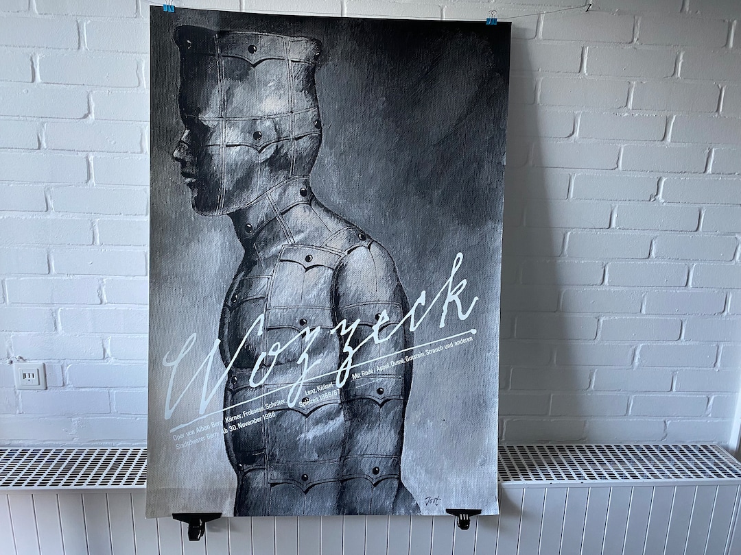 Large Original Poster, 1986, Wozzeck, Opera, Alban Berg, Stadttheater ...