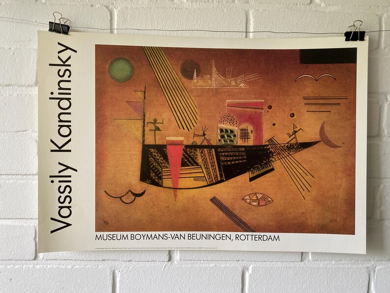 Original Poster, Vassily Kandinsky, Humorous, Museum Boyman-van ...