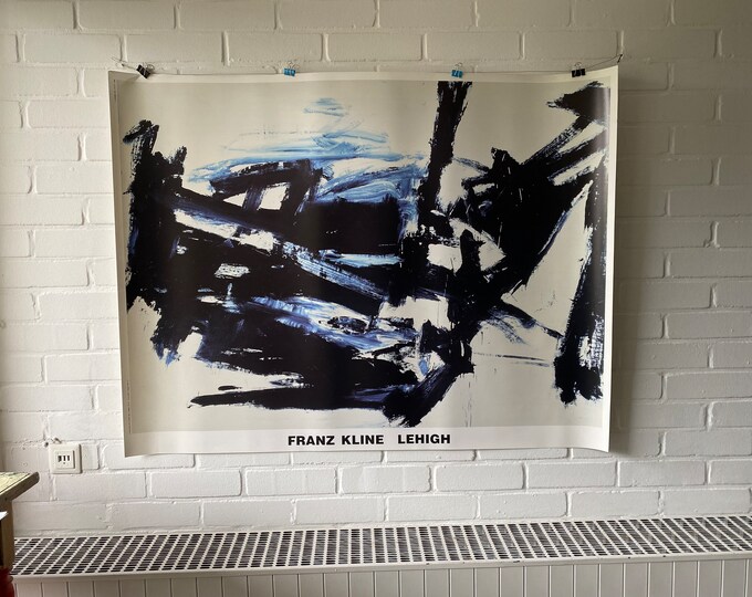 Large Original Poster, Franz Kline, Lehigh, Lithograph, Artist ...