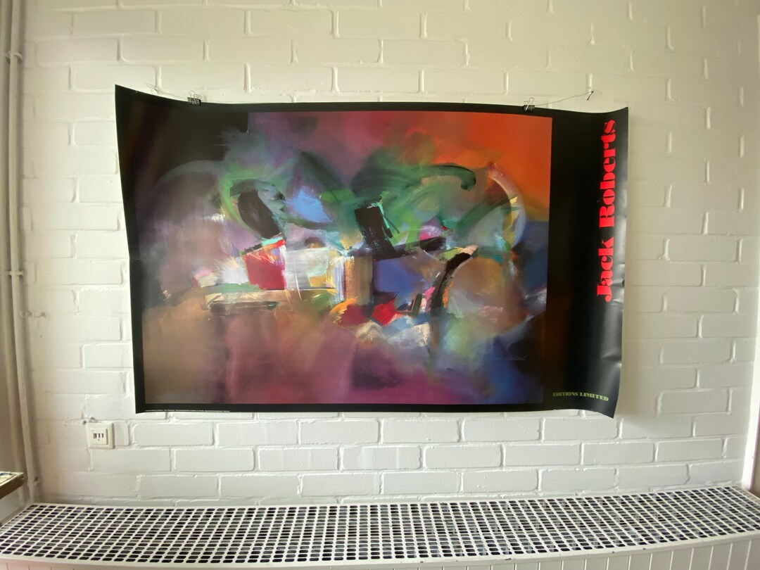 Large Original Poster, 1991, Jack Roberts, Waiting for the Water Taxi ...