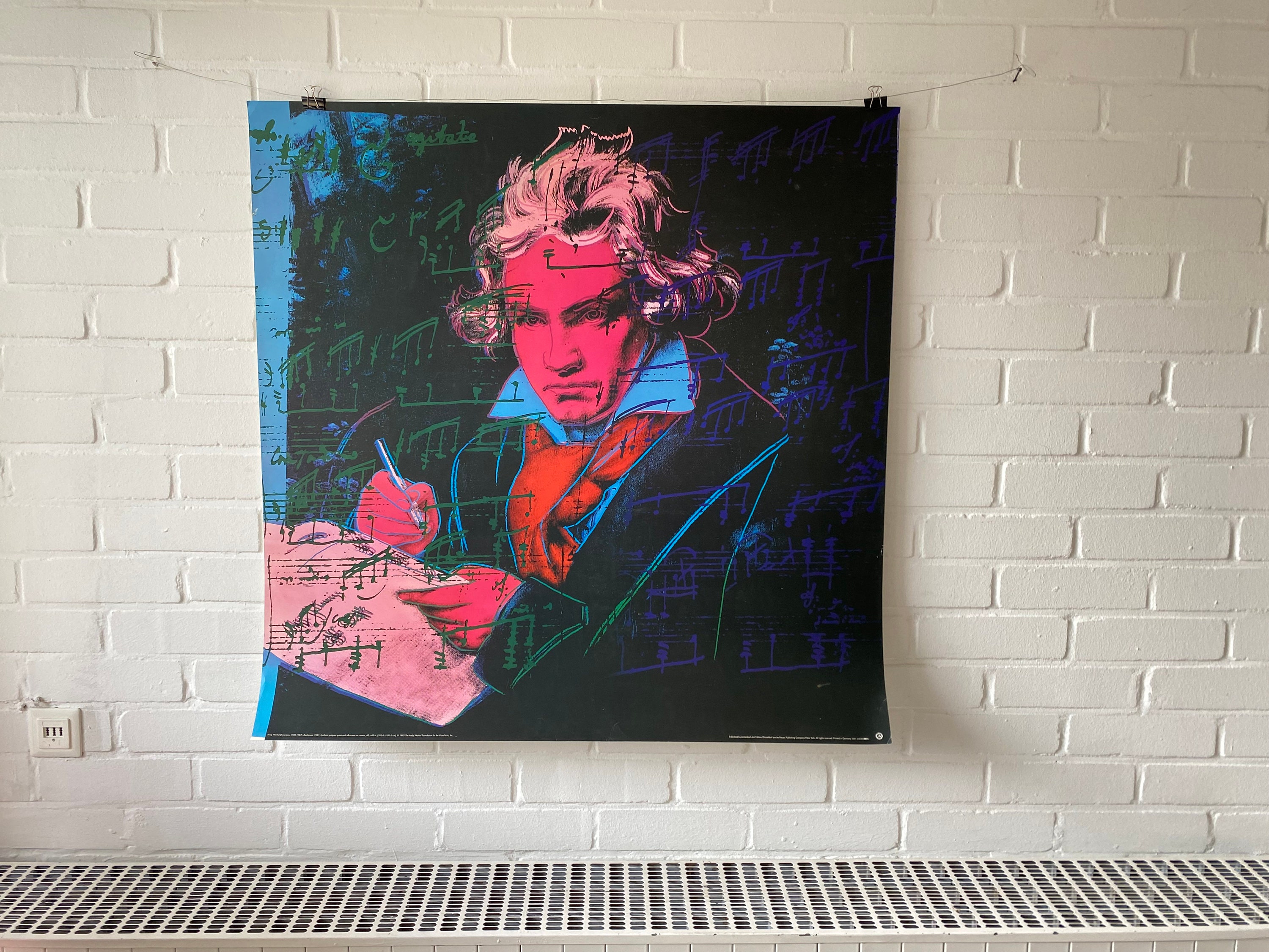 Original Poster, 1992, Andy Warhol, Beethoven, Pop Art, Vintage, Art ...