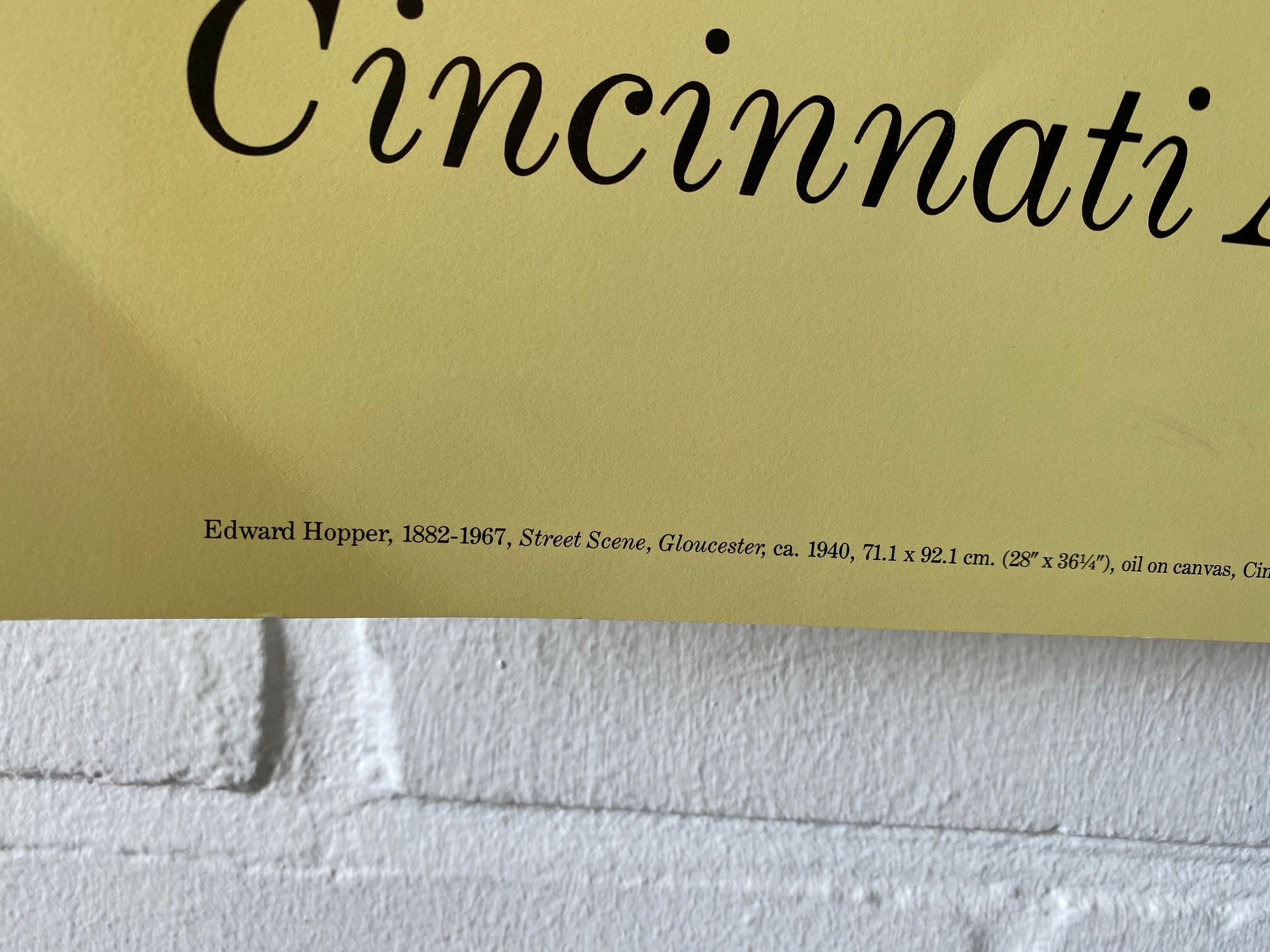 Original Poster, Edward Hopper, Street Scene, Gloucester, Cincinnati ...