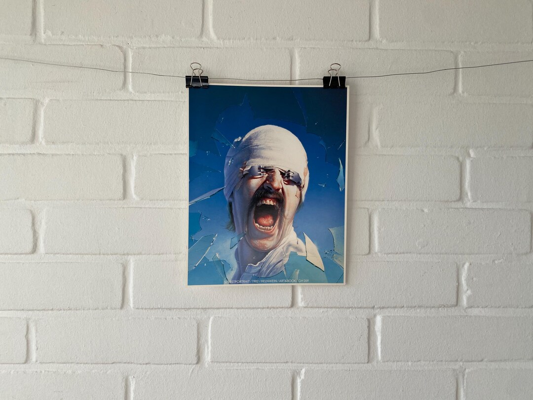 Small Original Poster, Self-portrait, Gottfried Helnwein, Vintage ...