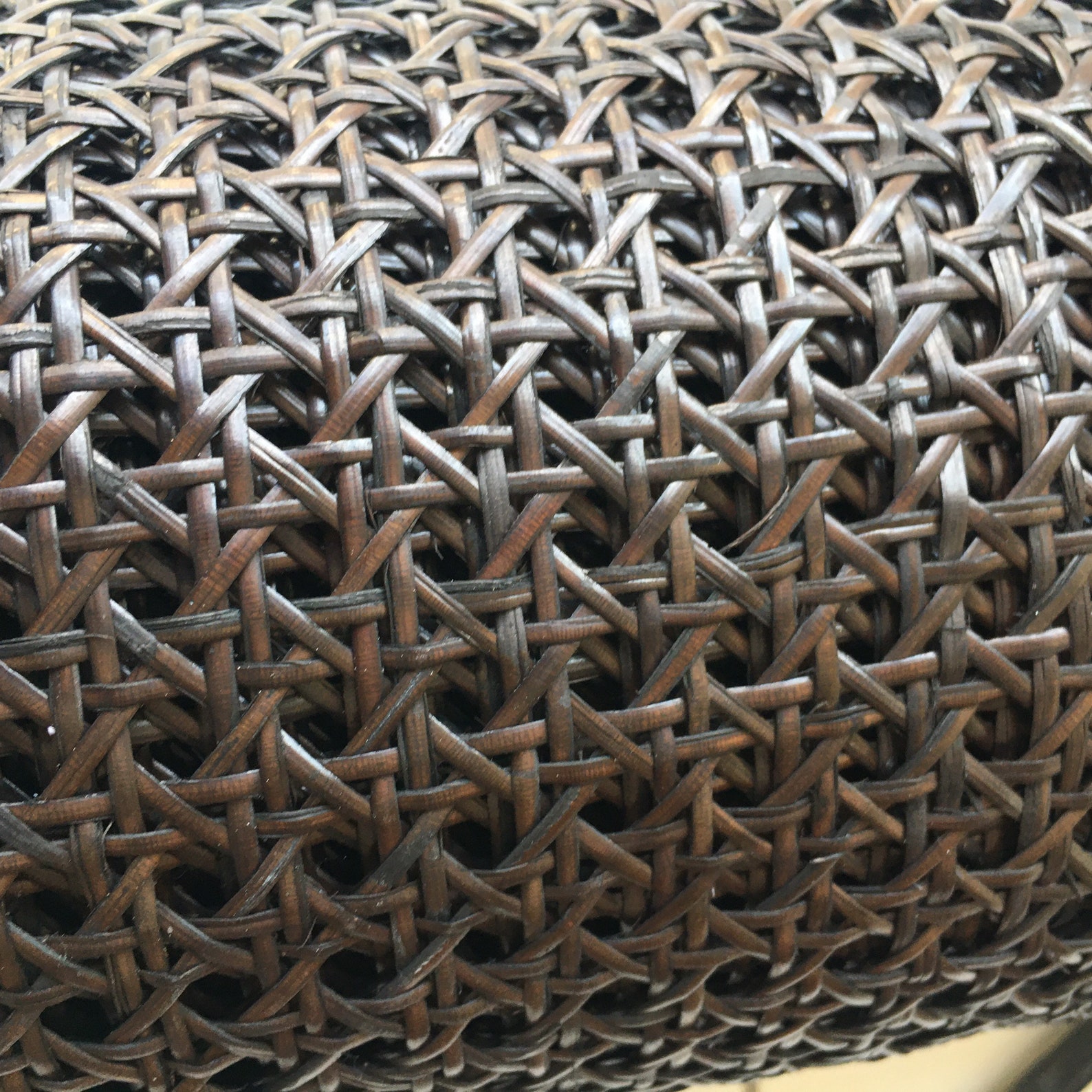 Rattan Dark Chocolate Open Weave Color Woven Cane Webbing | Etsy