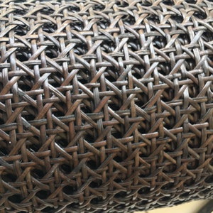 Rattan Dark Chocolate Open Weave Black Color Woven, Cane Webbing ...