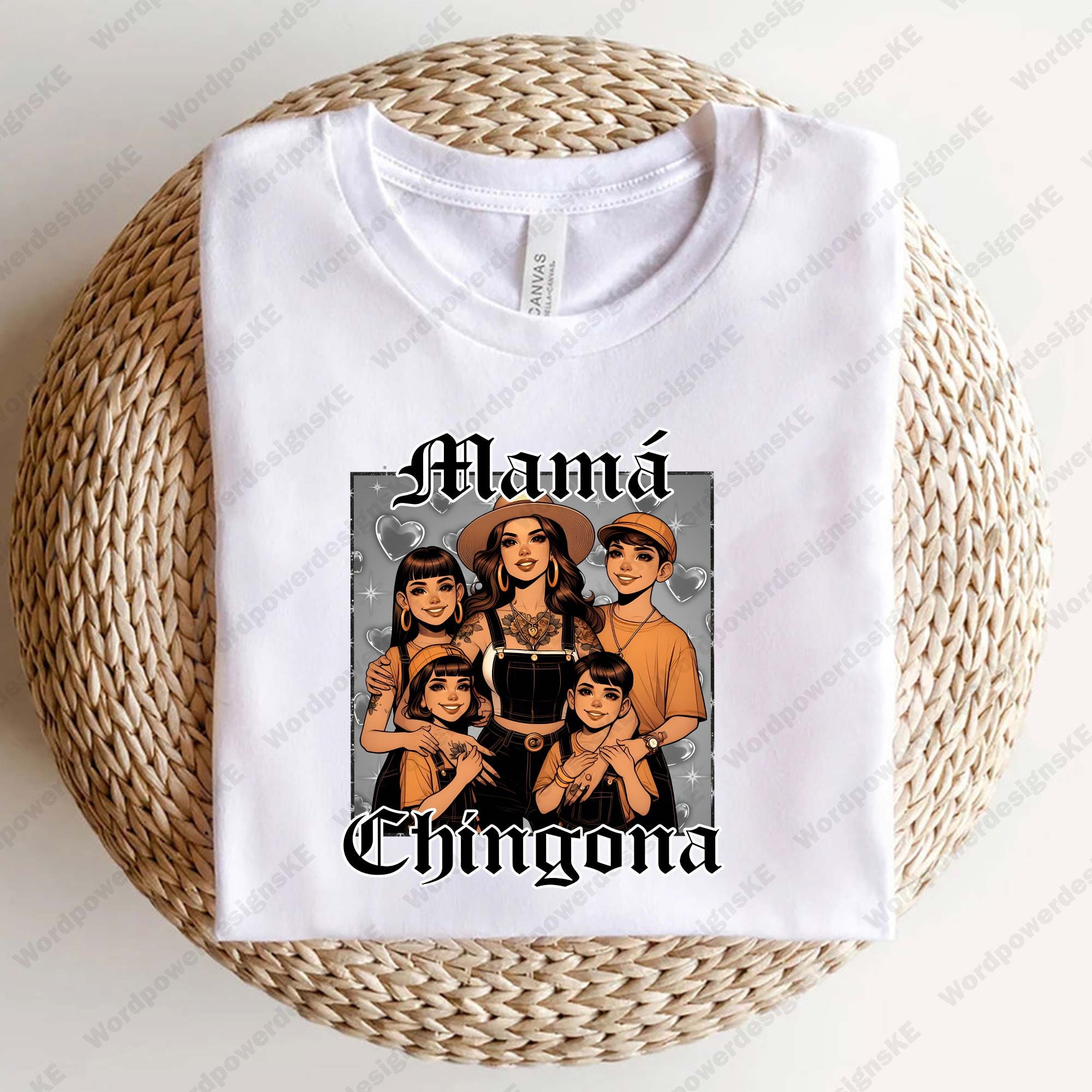 Mama Chingona Chicano Mom Kids Png, Chibi Style Latina Mother's Day Png ...