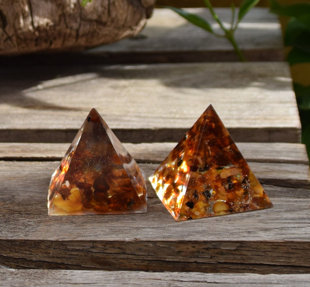 MJ Baltica, Pyramid, Natural Baltic Amber, Resin, Handmade, Artisanal ...