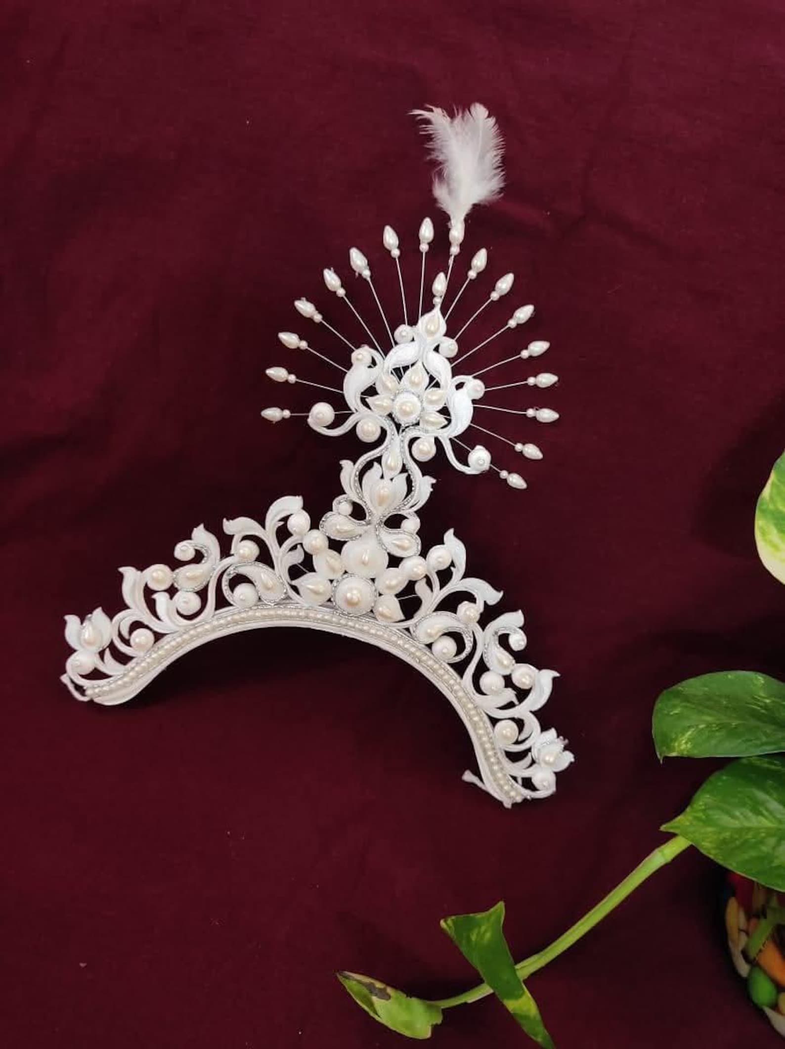 Indian Wedding Mukut: Bridal Photoshoot Headpiece - Etsy