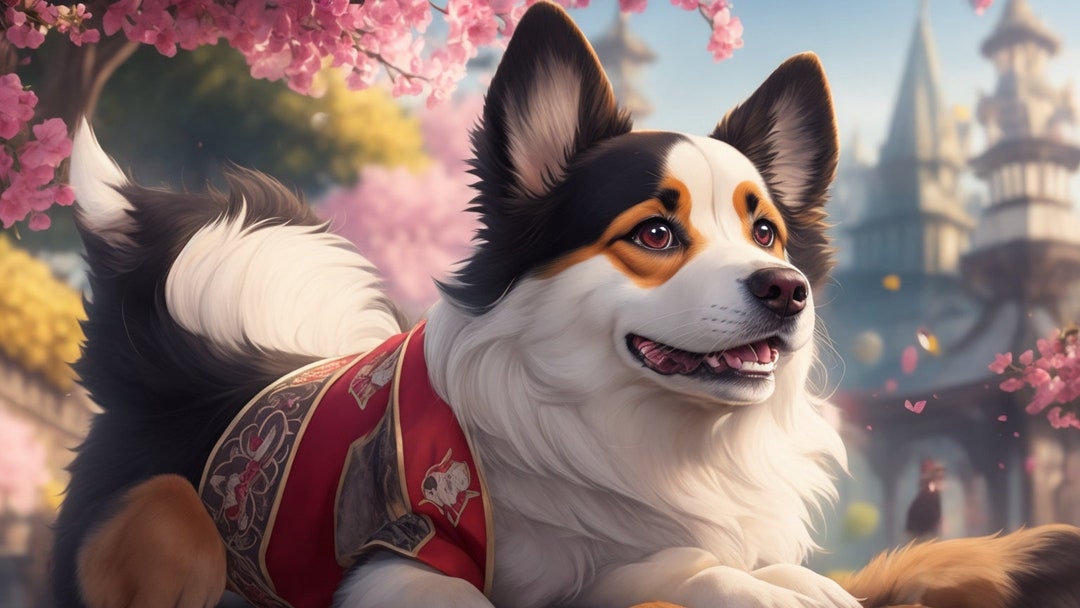 Desktop Wallpaper Pack Anime Hunde 4K 96DPI 16: 9 digitale - Etsy.de