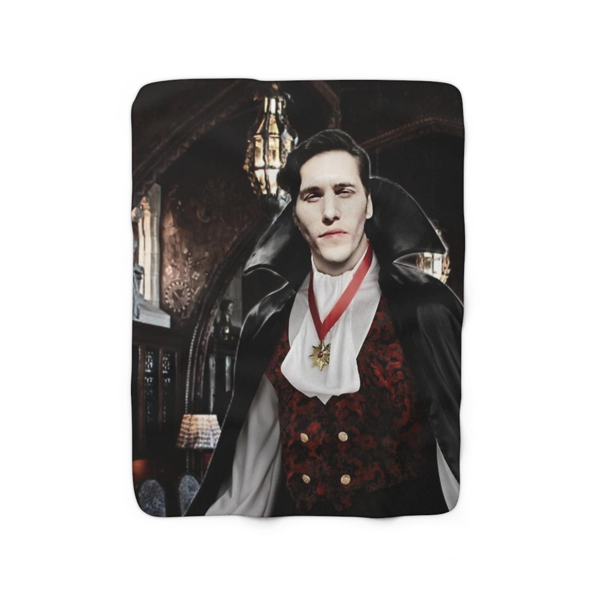 Vampire Jerma Sherpa Fleece Throw Blanket Vampire Jerma Throw Blanket ...