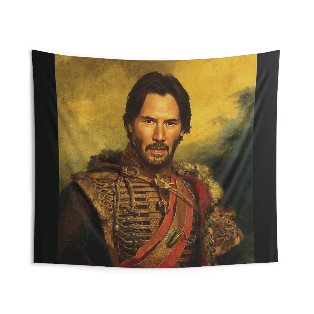 Keanu Reeves Art Vintage Indoor Wall Tapestry Tapestries | Keanu Reeves ...