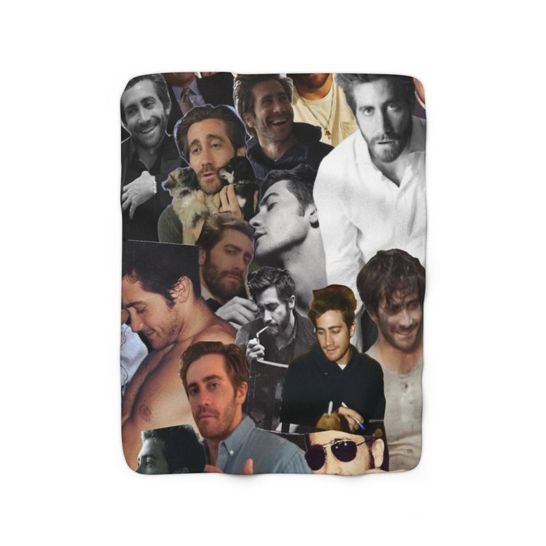 Jake Gyllenhaal Photo Collage 4 Sherpa Fleece Throw Blanket Jake ...