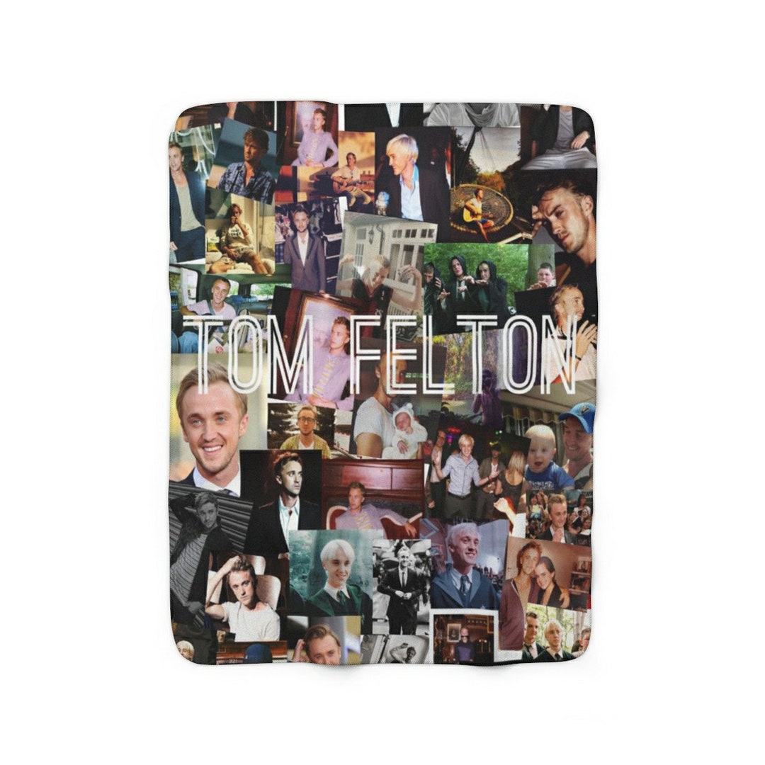 Tom Felton Photo Collage Series 2 Sherpa Fleece Throw Blanket - Etsy