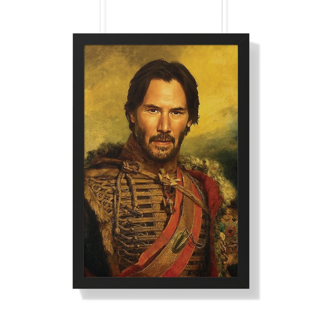 Keanu Reeves Art Vintage Framed Vertical Poster | Keanu Reeves Art ...