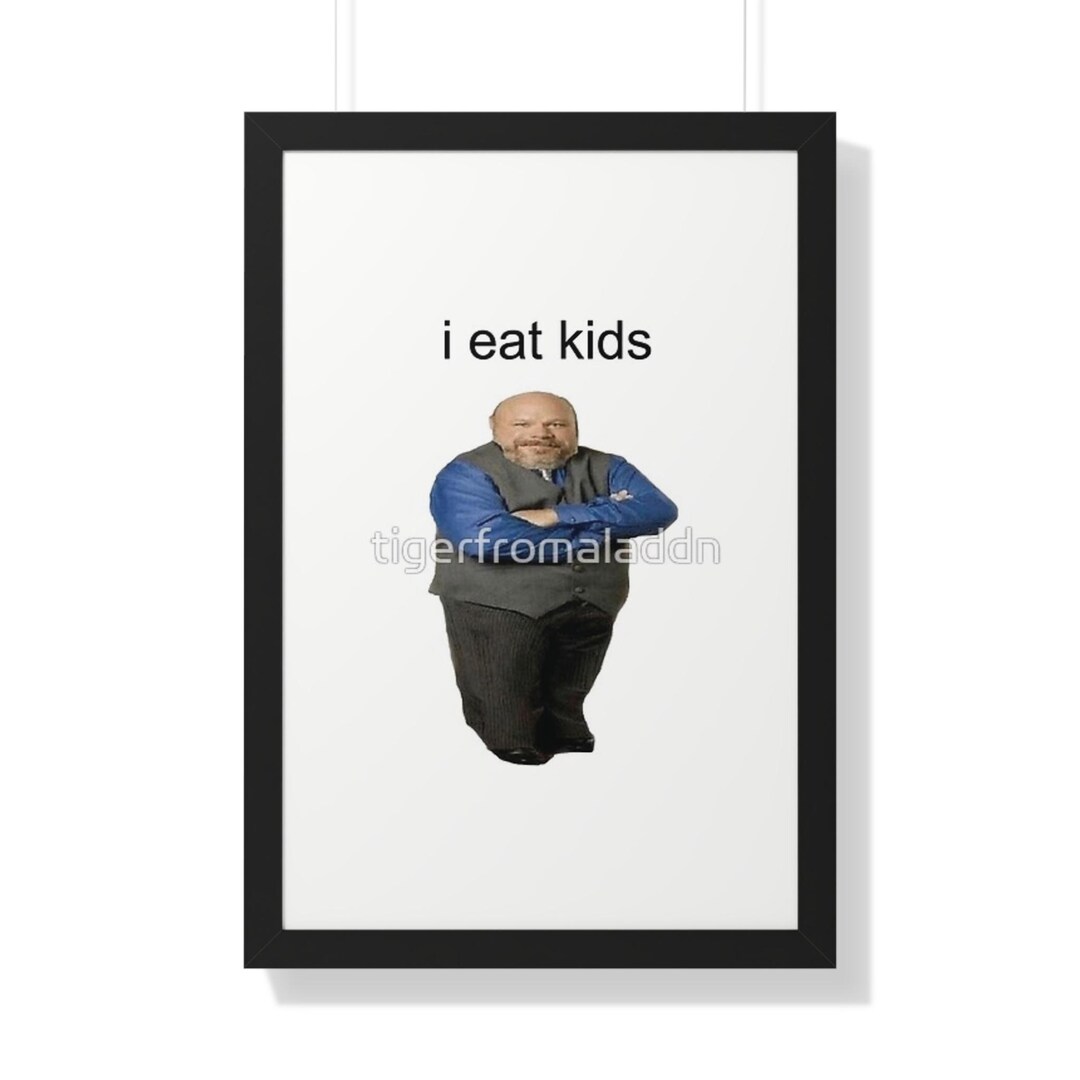 Bertram Eats Kids Framed Vertical Poster Bertram Eats Kids Poster With ...