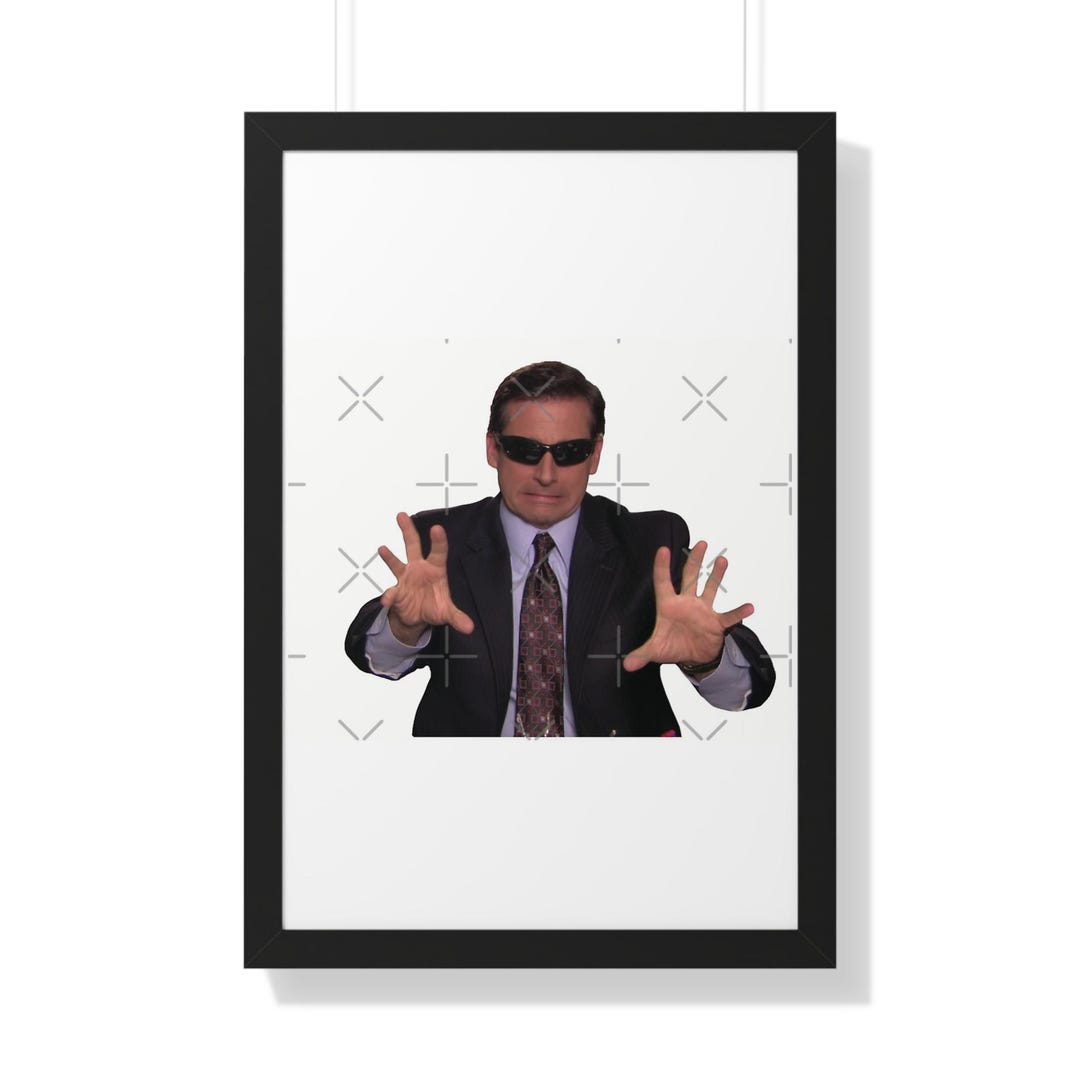 Blind Guy Mcsqueezy Michael Scott Framed Vertical Poster Blind Guy ...