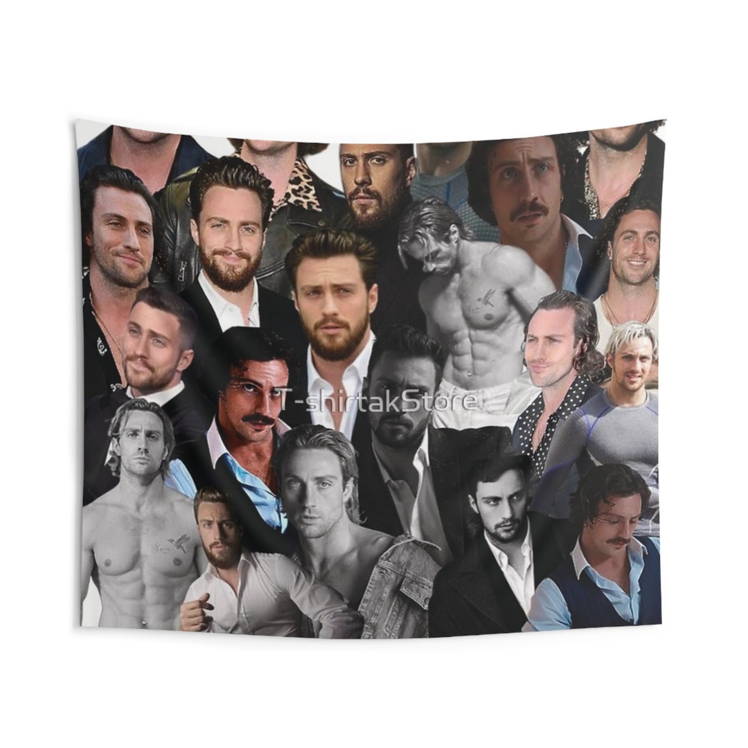 Aaron-taylor Johnson Photo Collage Indoor Wall Tapestry Tapestries ...
