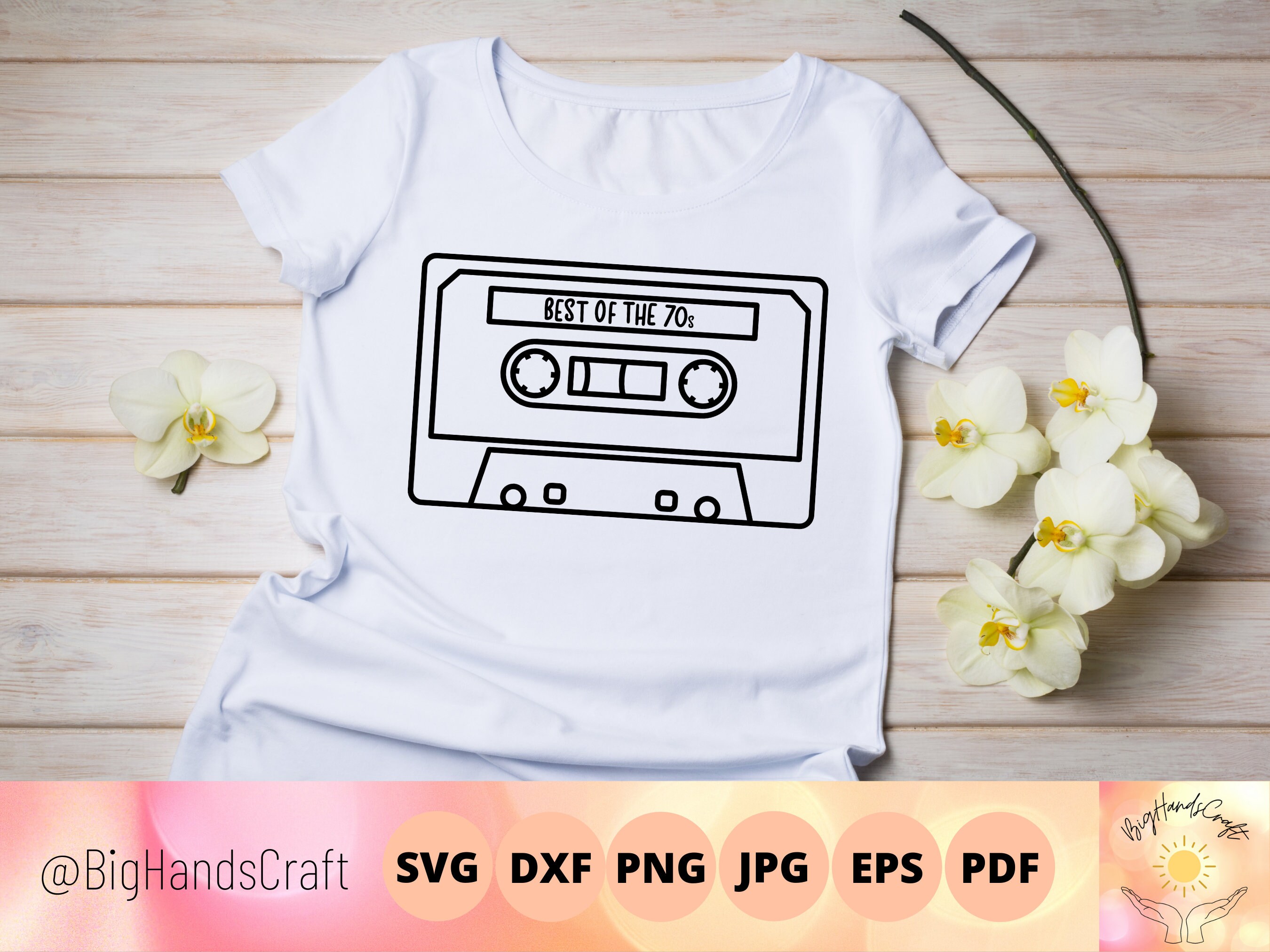 Best of the 70s Svg Retro Cassette Tape Design 50th Birthday - Etsy