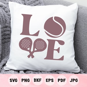 Padel Tennis Racket Svg, Love Padel Tennis Svg, Gift for Platform ...