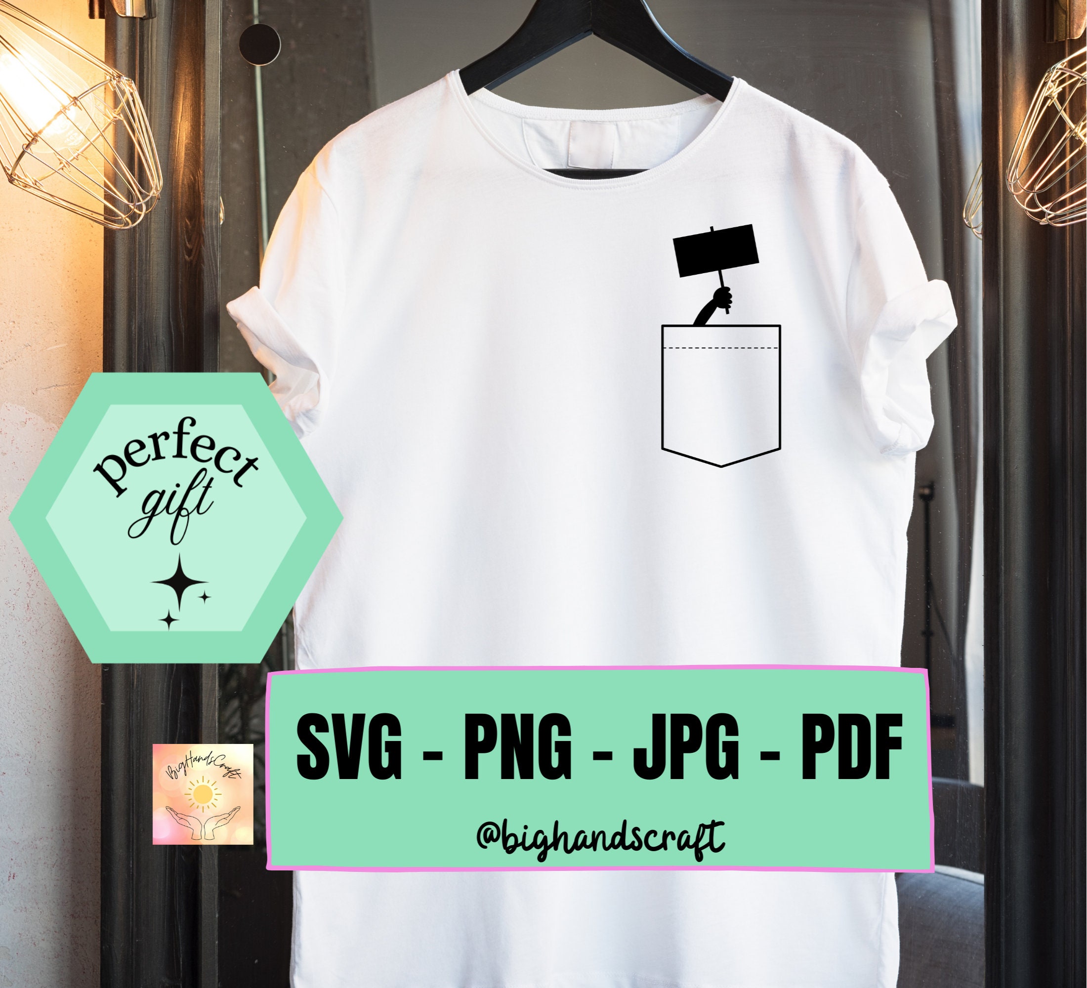 Personalizable Pocket Svg, Iron on Pocket, Add Your Quote, Shirt Pocket ...