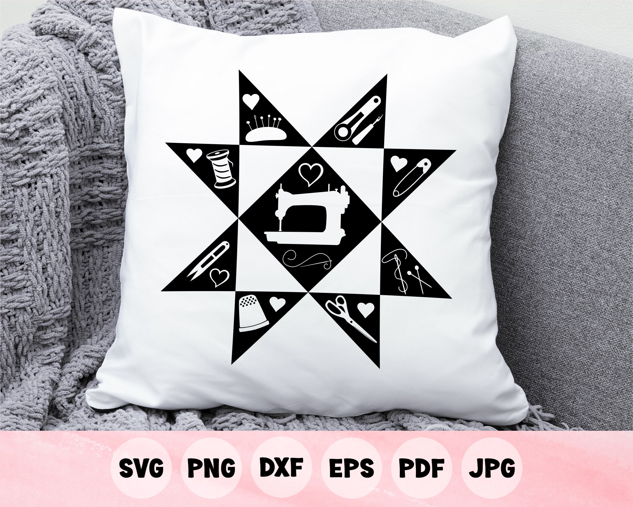Quilting Block Svg Printable Sewing Room Decor Gift for - Etsy