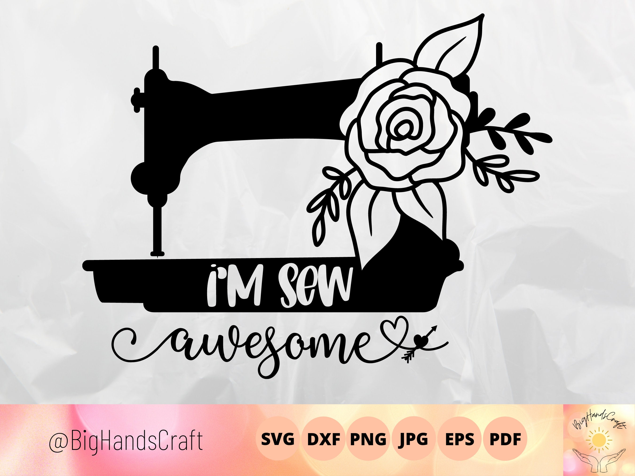 I'm Sew Awesome Svg, Sewing Machine Svg, Seamstress Svg, Tailor Svg ...