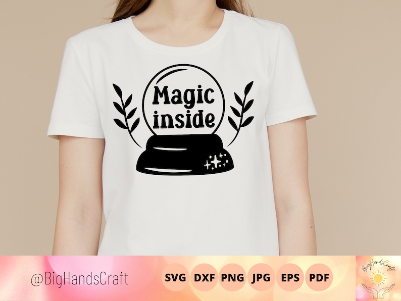 Stay Magical Svg Crystal Ball Cut File Boho Magic Cut File | Etsy