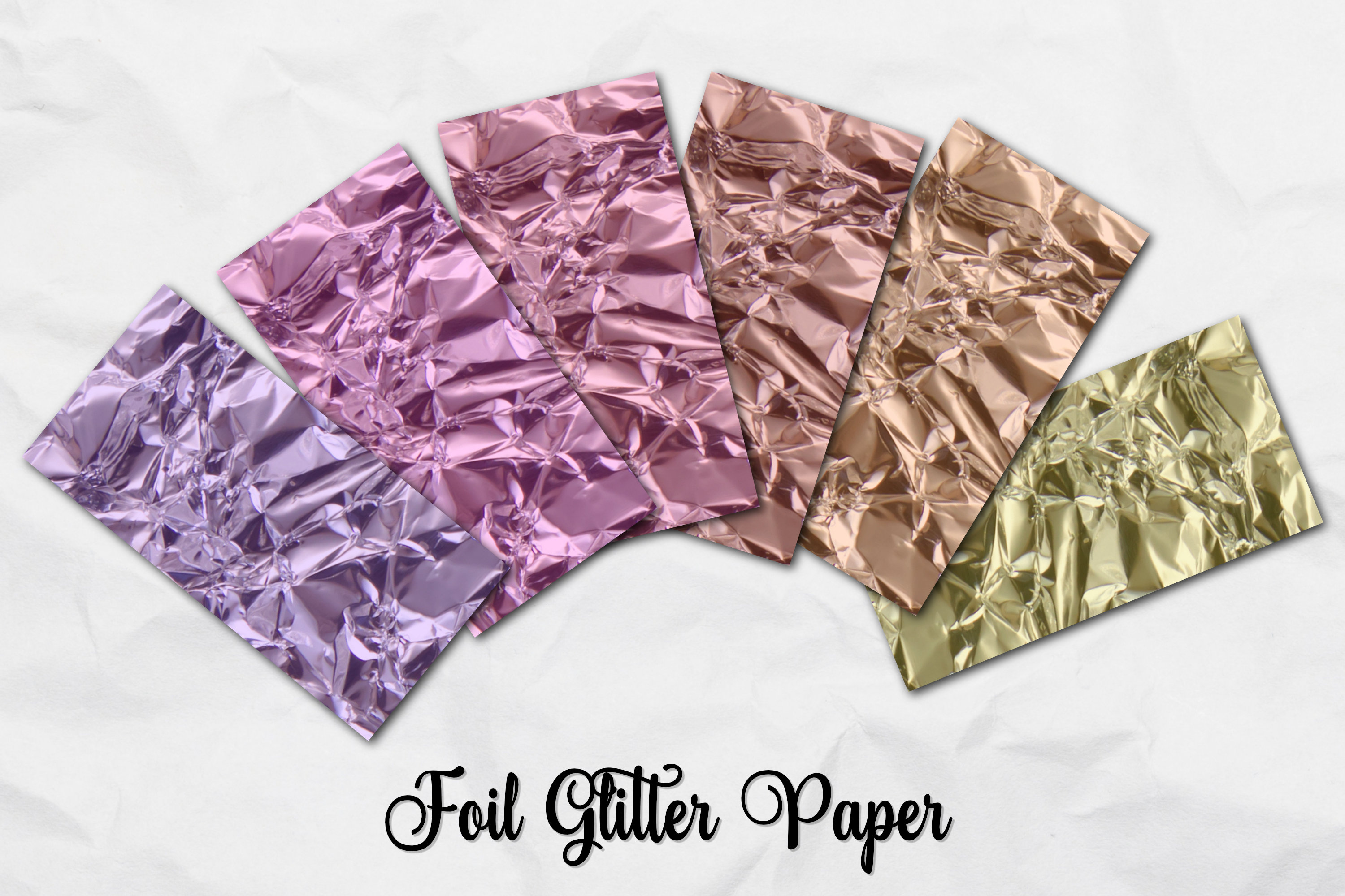 Metallic Foil Digital Paper Bundle 12 X 12 300 - Etsy