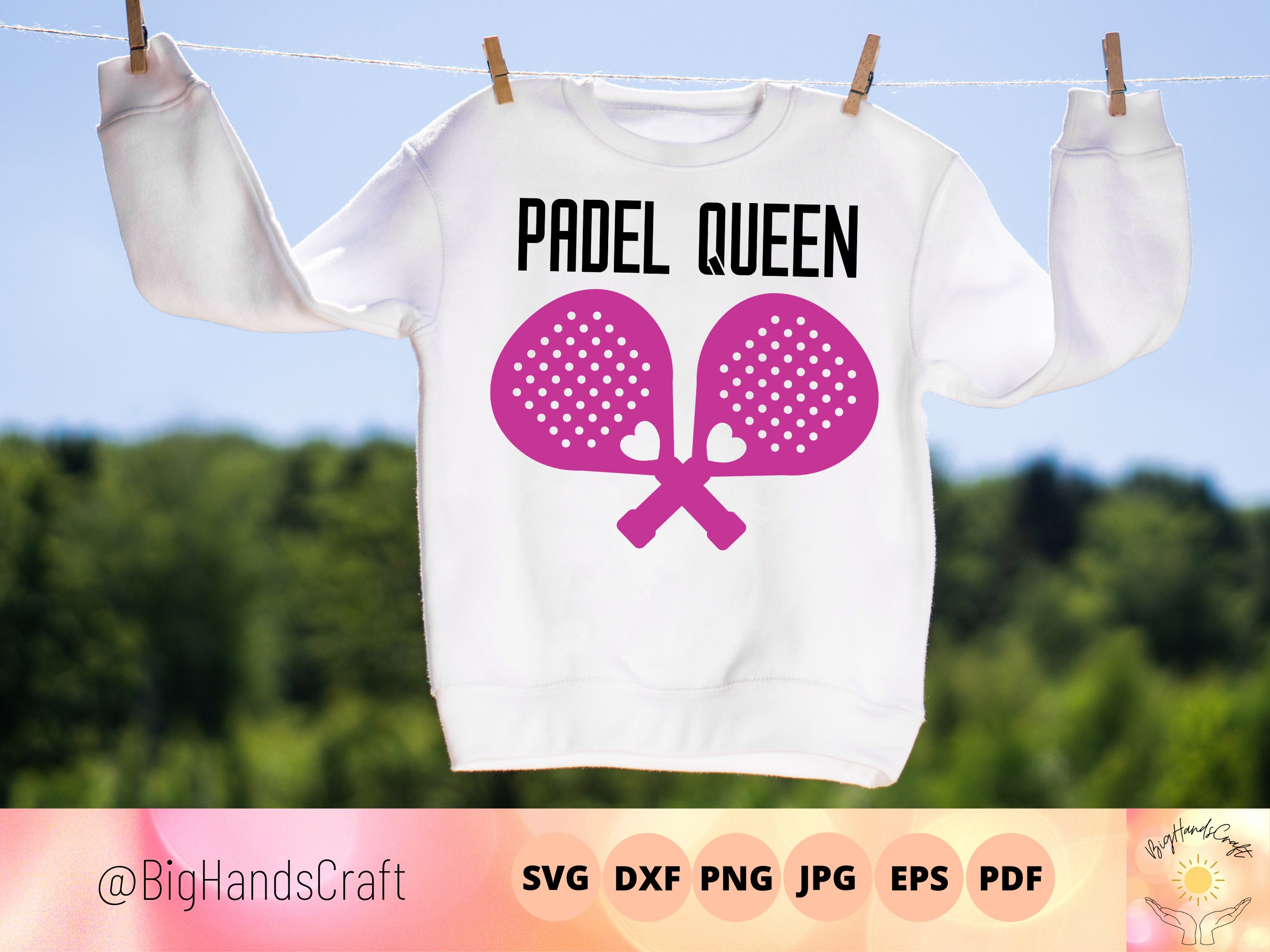 Padel queen svg regalo para compañero de pádel adicto al - Etsy España