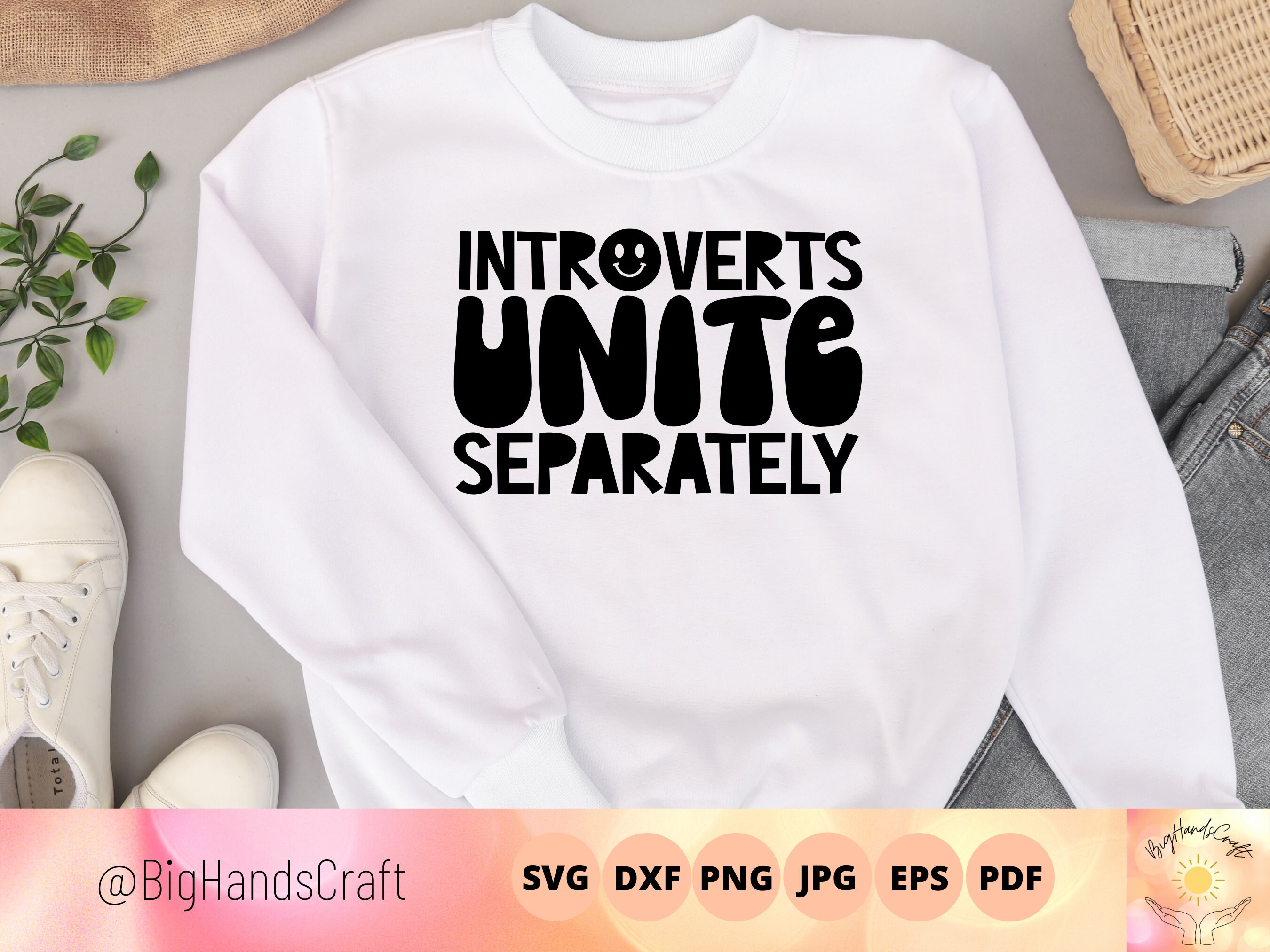Introverts Unite Separately Svg Introvert Hippie Cut File - Etsy
