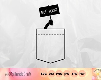 Shirt Pocket Vector Clipart Set / Outline & Stamp Drawing - Etsy