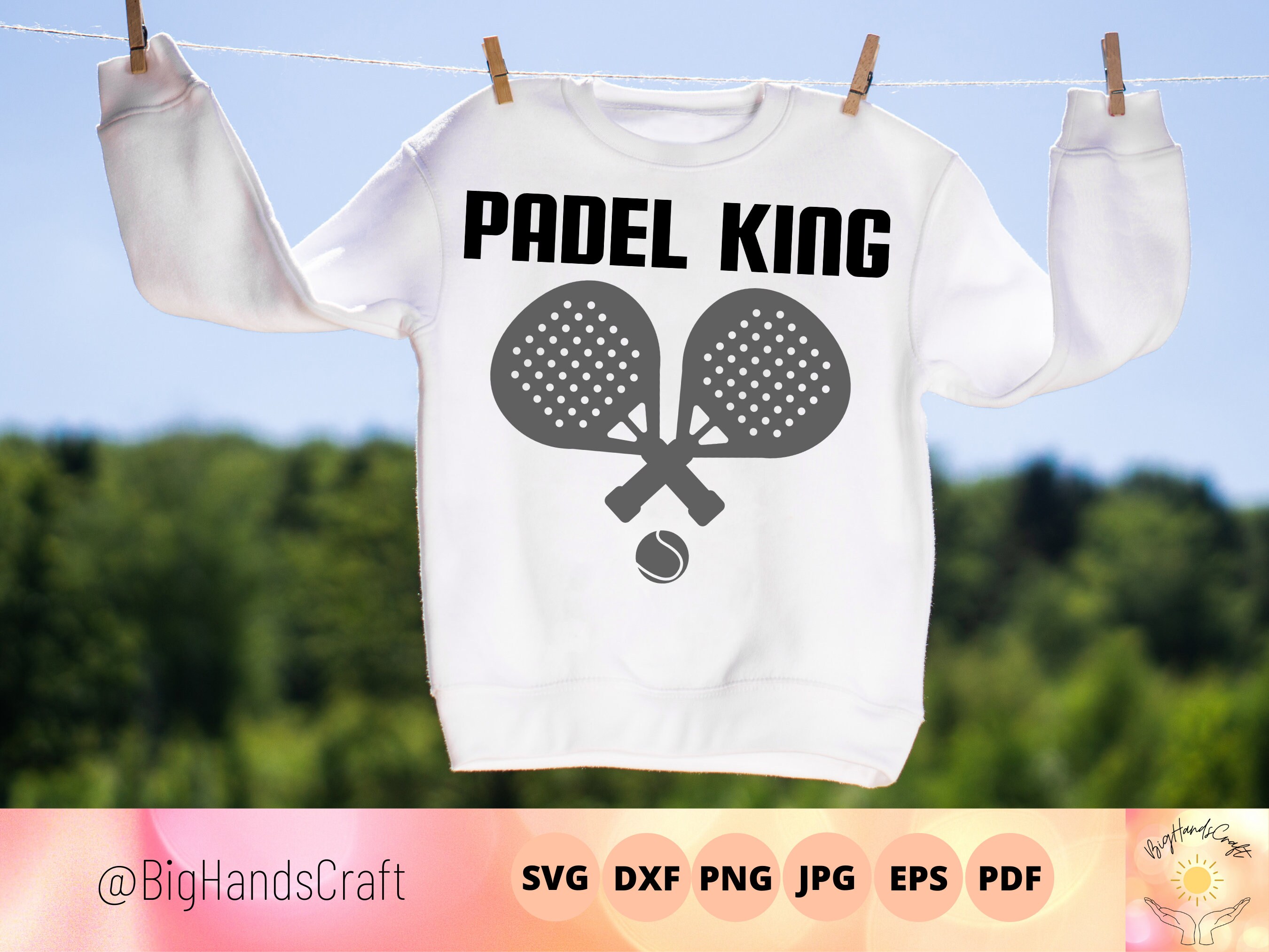 Padel King Svg Gift for Padel Tennis Partner Addicted to - Etsy