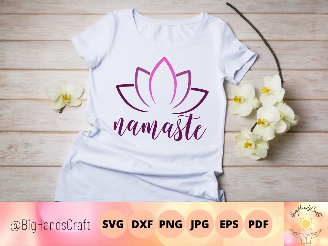 Namaste Svg, Namaste Art, Namaste Sign, Yoga Shirt Print, Namaste Yoga ...