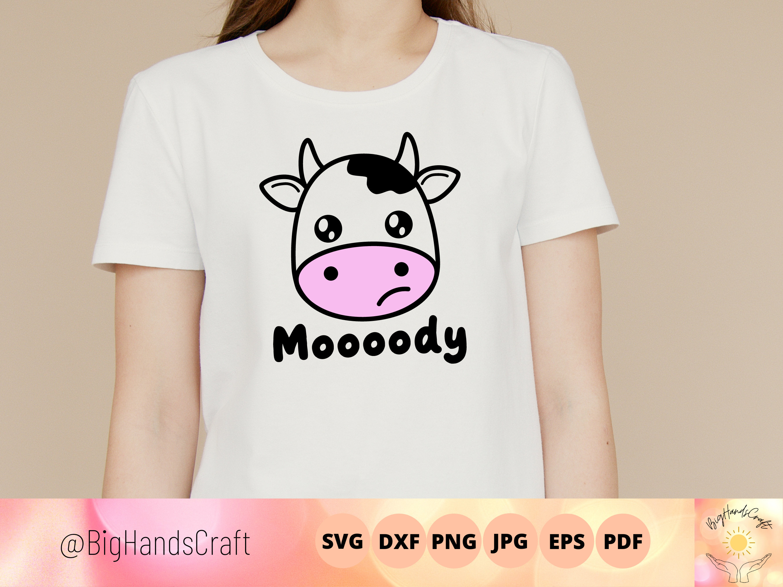 Moody Svg Mood Swings Shirt Cute Kawaii Cow Svg Mooo Cow - Etsy