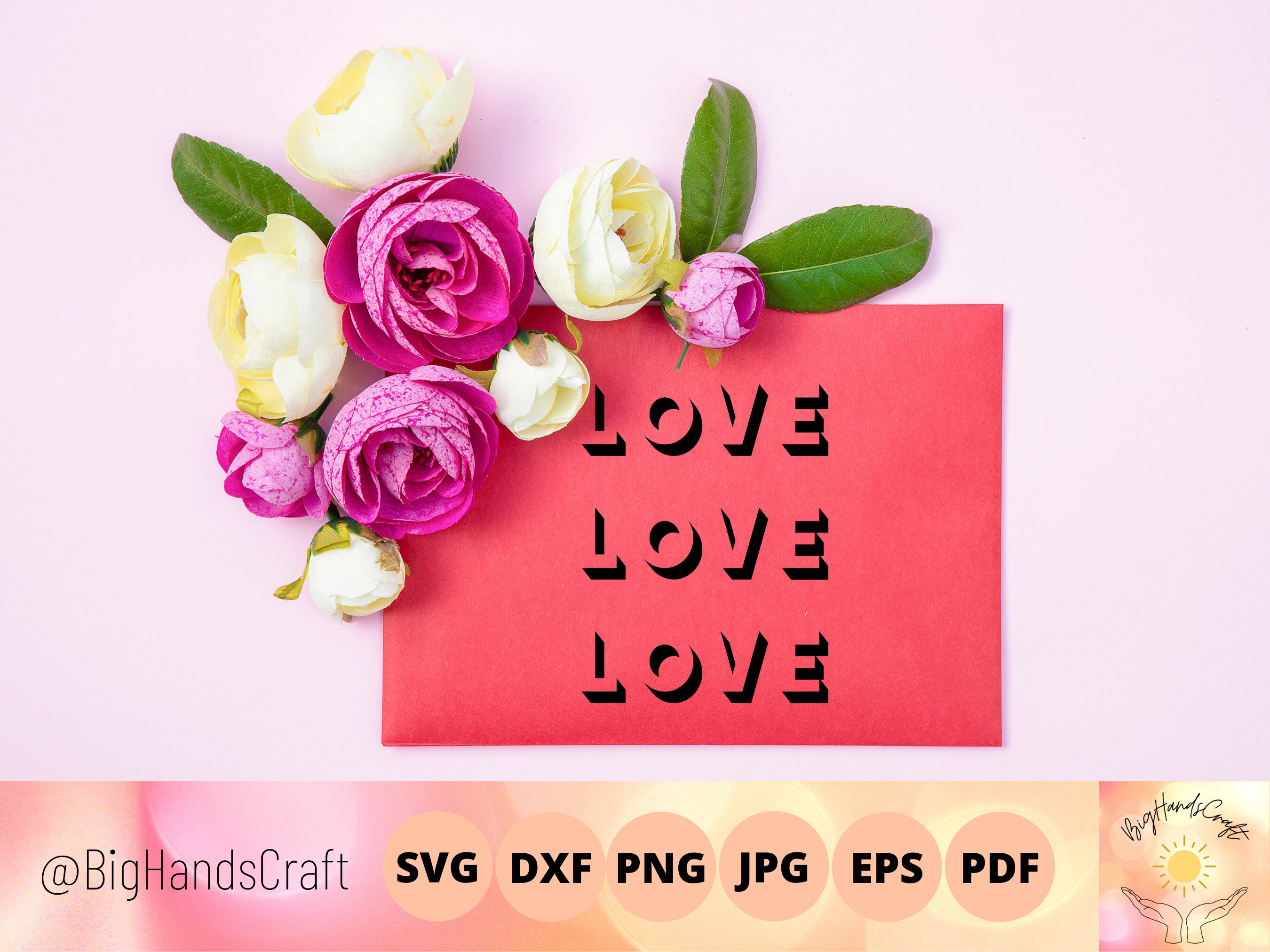 Amore amore amore svg, ritagli di lettere 3d, vittorie d'amore ...