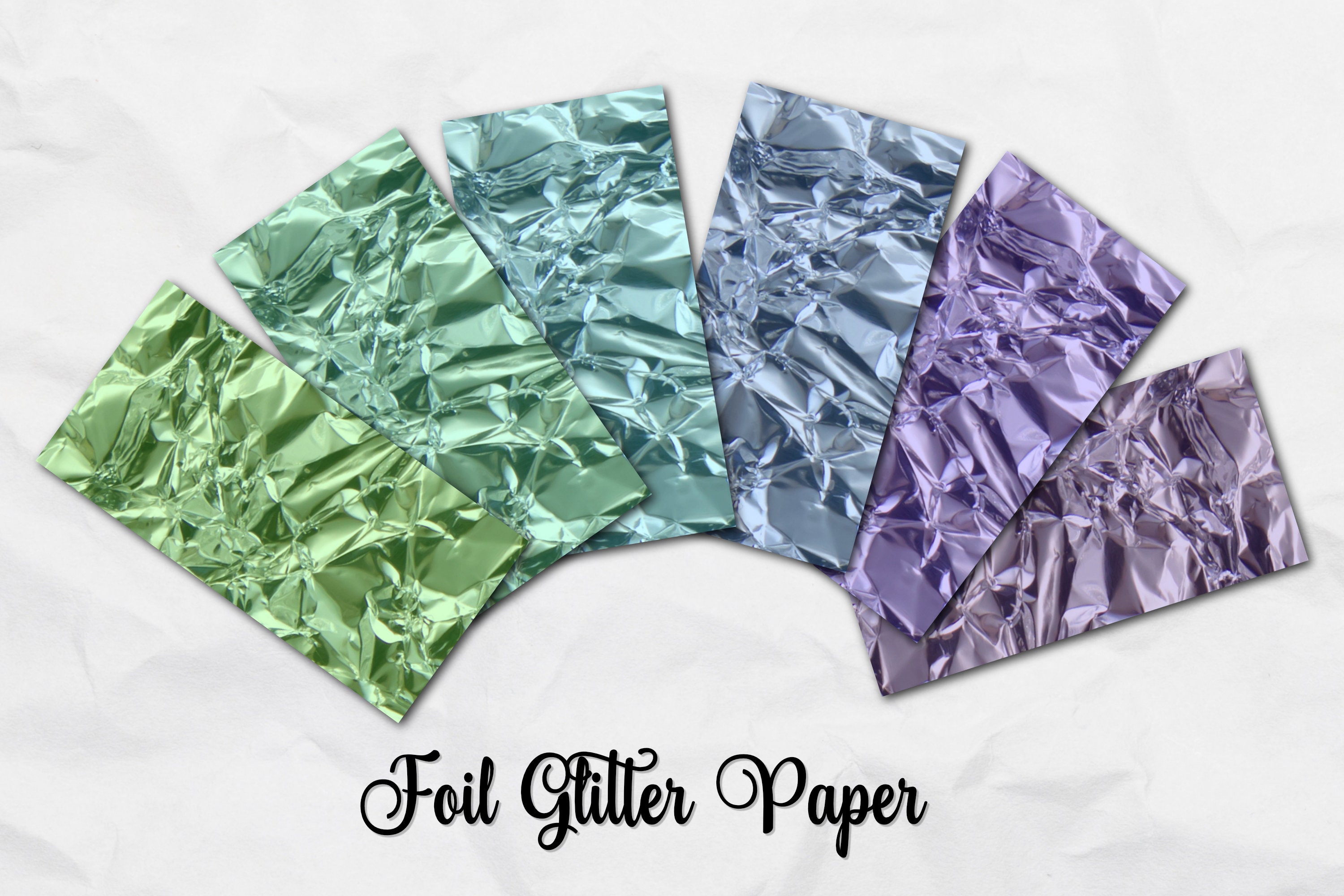 Metallic Foil Digital Paper Bundle 12 X 12 300 - Etsy