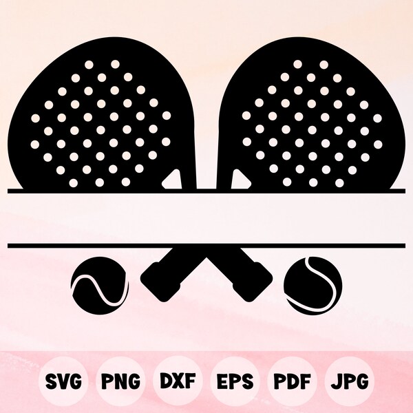 Tennis Racket Svg - Etsy