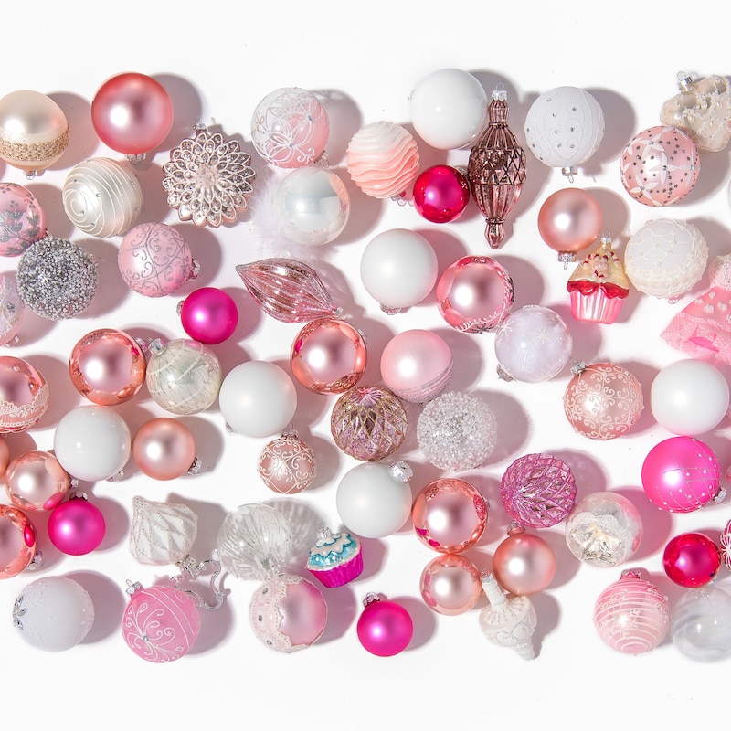 Pink Christmas Ornaments - Etsy