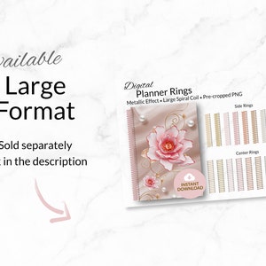 Digital Planner Rings | Small Spiral Coil | Metallic Effect | Personal ...