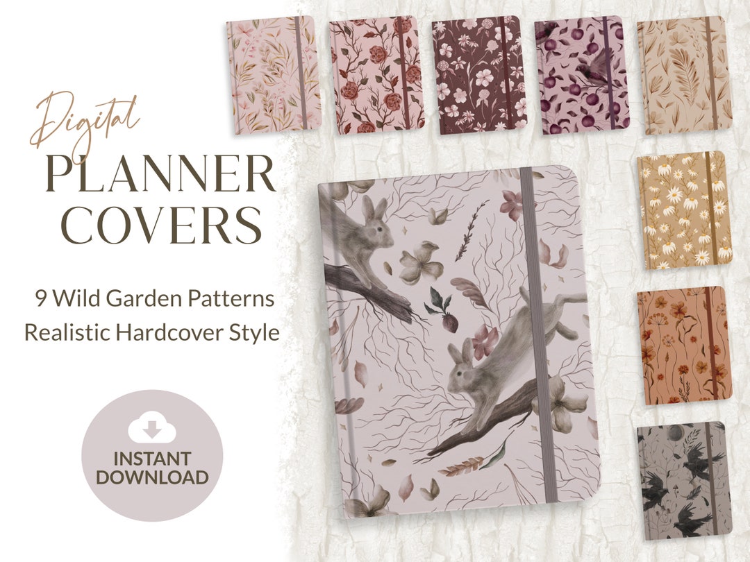 9 Digital Notebook Covers for Planners or Journals | Wild Garden ...