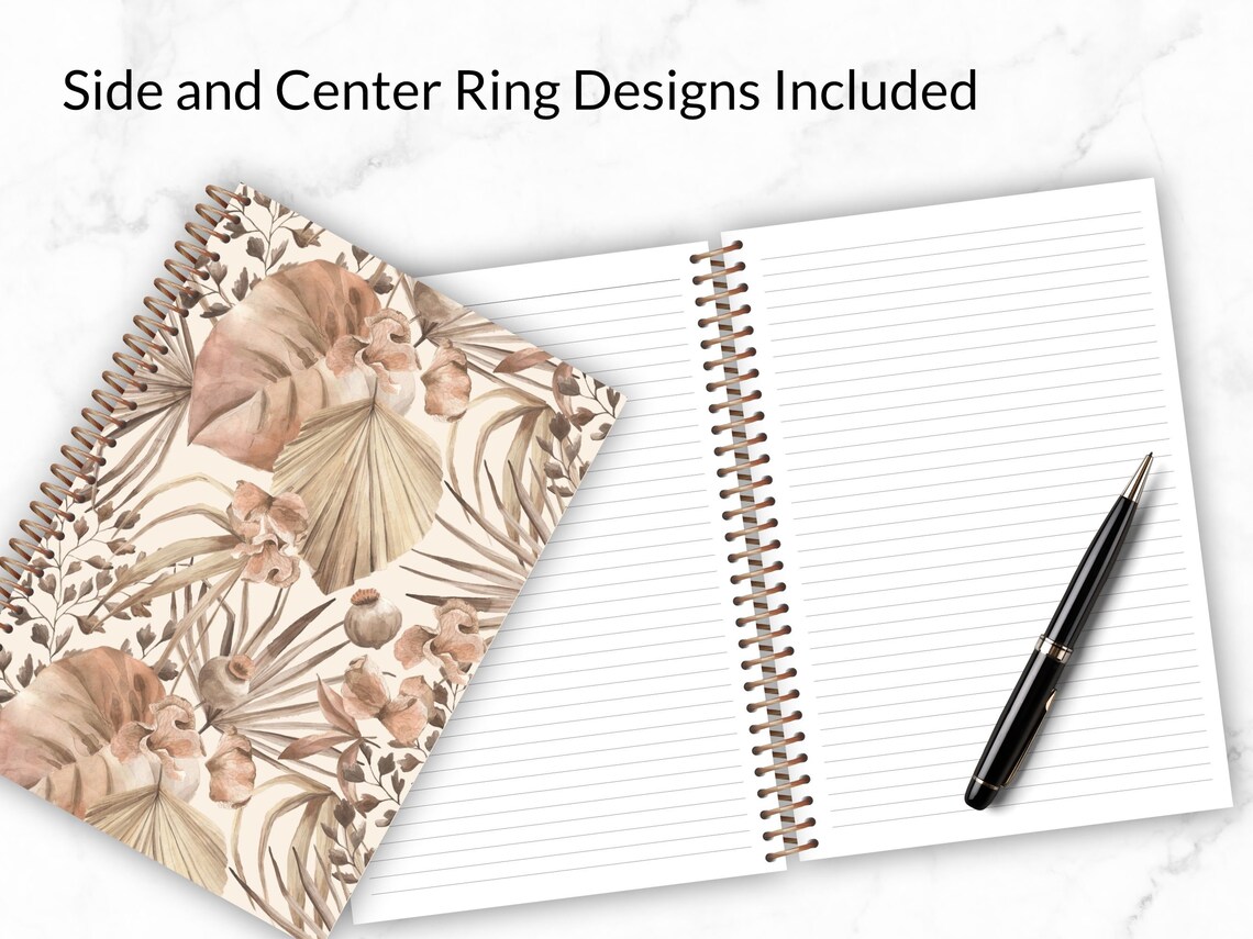 Digital Spiral Planner Rings Natural Wood Effect Personal | Etsy