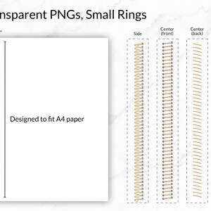 Digital Planner Rings | Small Spiral Coil | Metallic Effect | Personal ...