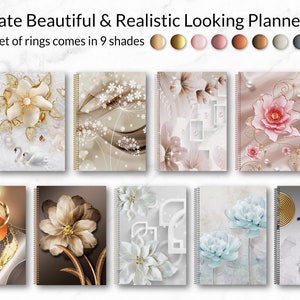 Digital Planner Rings | Small Spiral Coil | Metallic Effect | Personal ...