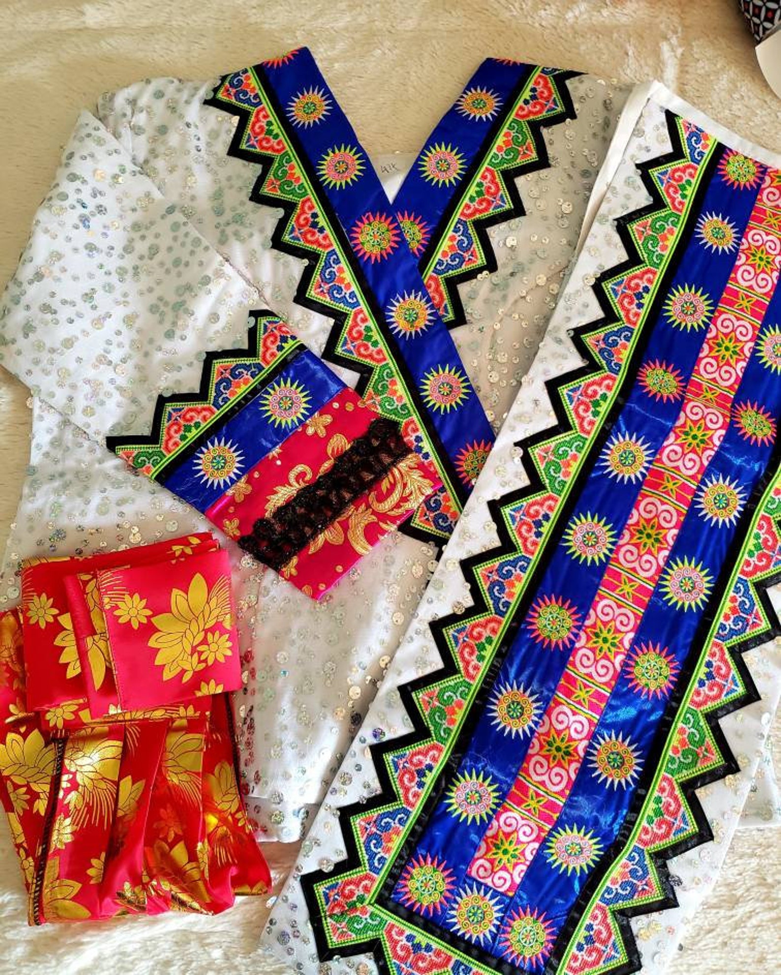 Hmong Outfit Shirt Sev Sash | Etsy