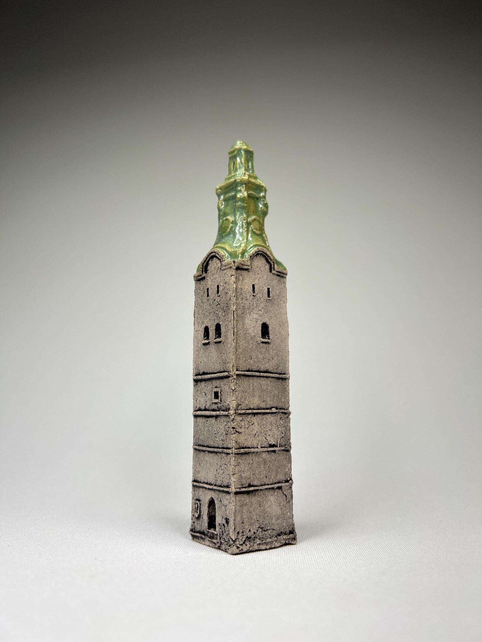 Handmade Miniature Ceramic Tower, Unique Historic European Landmark ...